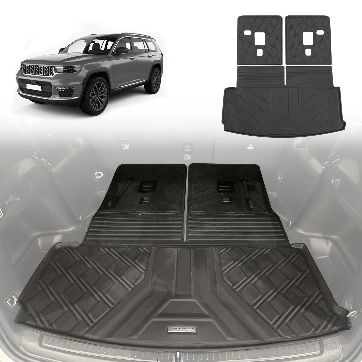 Boot Liner for Jeep Grand Cherokee L WL Series 7 Seats 2021 Onwards AUSGO 4X4 Accessories Pty LTD