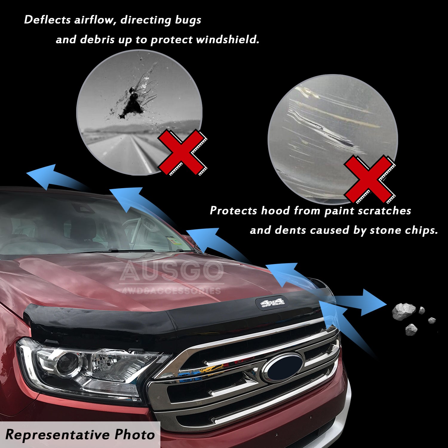 Bonnet Protector Guard for Ford Everest UA Series 2015-2022 – AUSGO 4X4 ...
