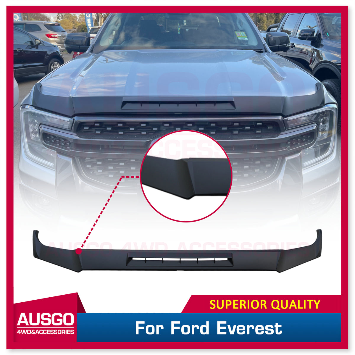 Injection Bonnet Protector Guard for Ford Everest Next-Gen 2022-Onward ...
