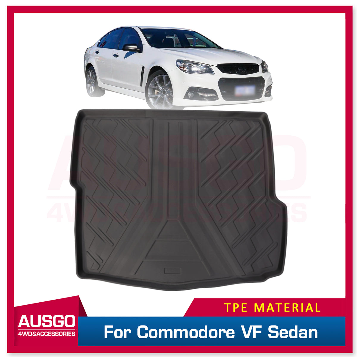 3D TPE Cargo Mat for Holden Commodore VF Sedan Boot Mat Boot Liner Tru ...