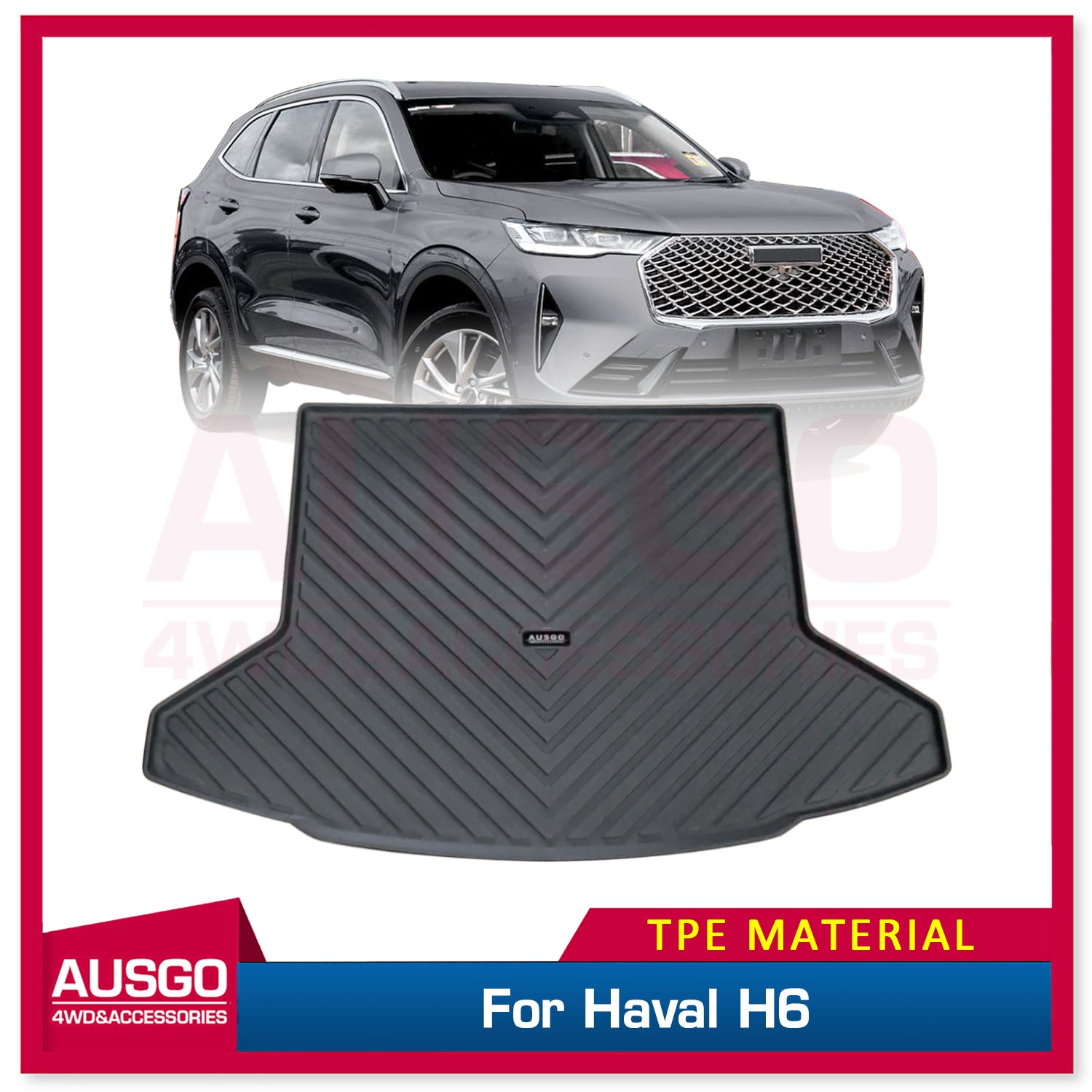 3D TPE Cargo Mat for Haval H6 2021-2024 Boot Mat Boot Liner Trunk Mat ...