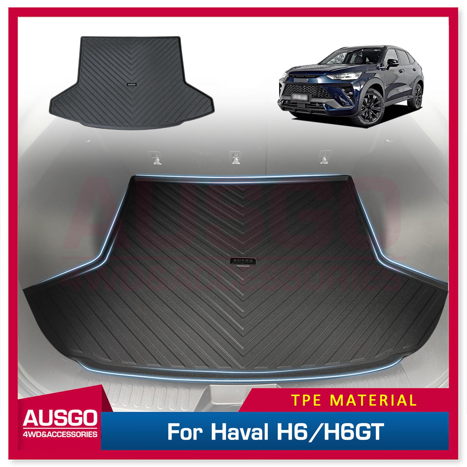 3D TPE Cargo Mat for Haval H6GT 2022-2024 Boot Mat Boot Liner Trunk Ma ...