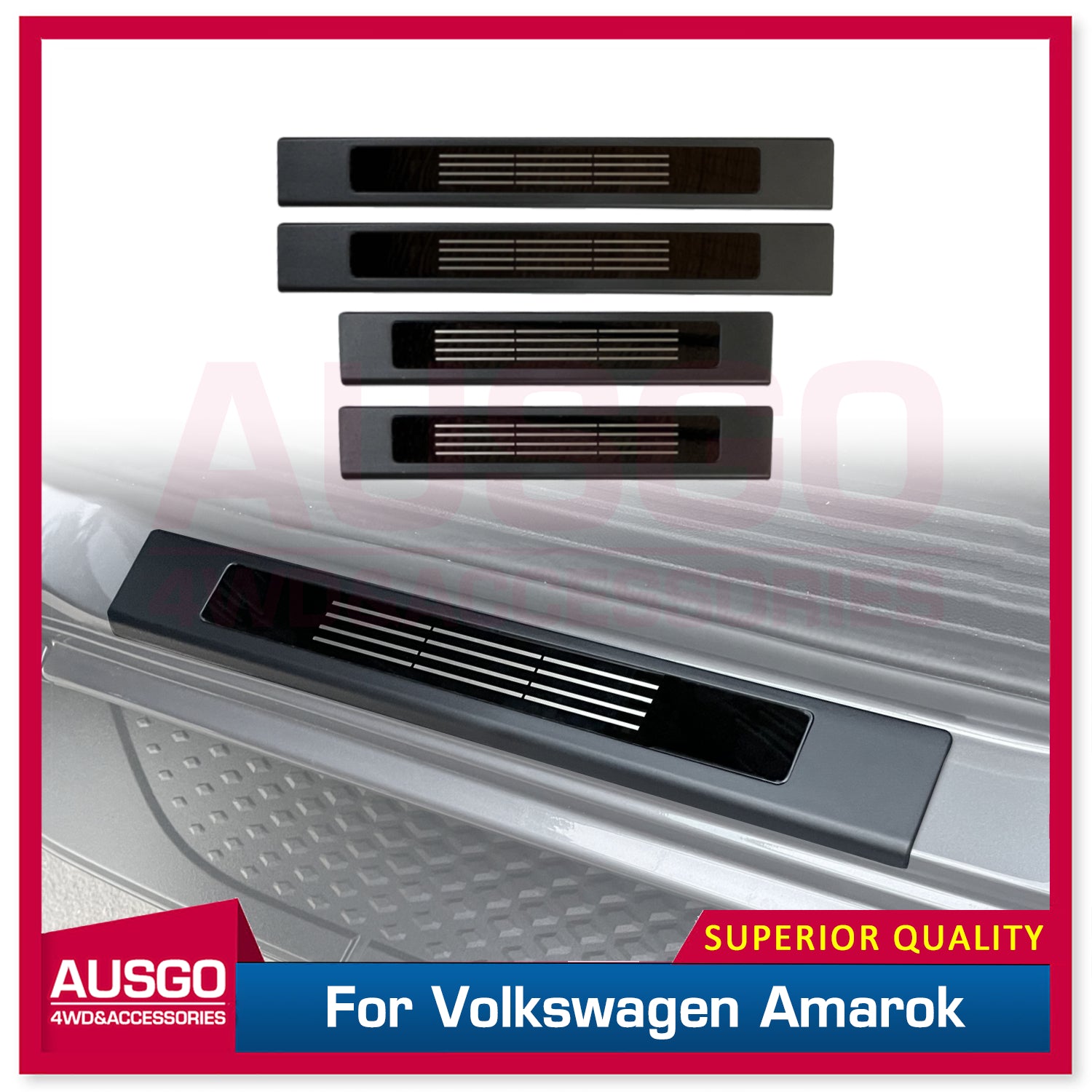 ABS Door Sill Protector for Volkswagen Amarok Next-Gen NF Dual Cab 202 ...