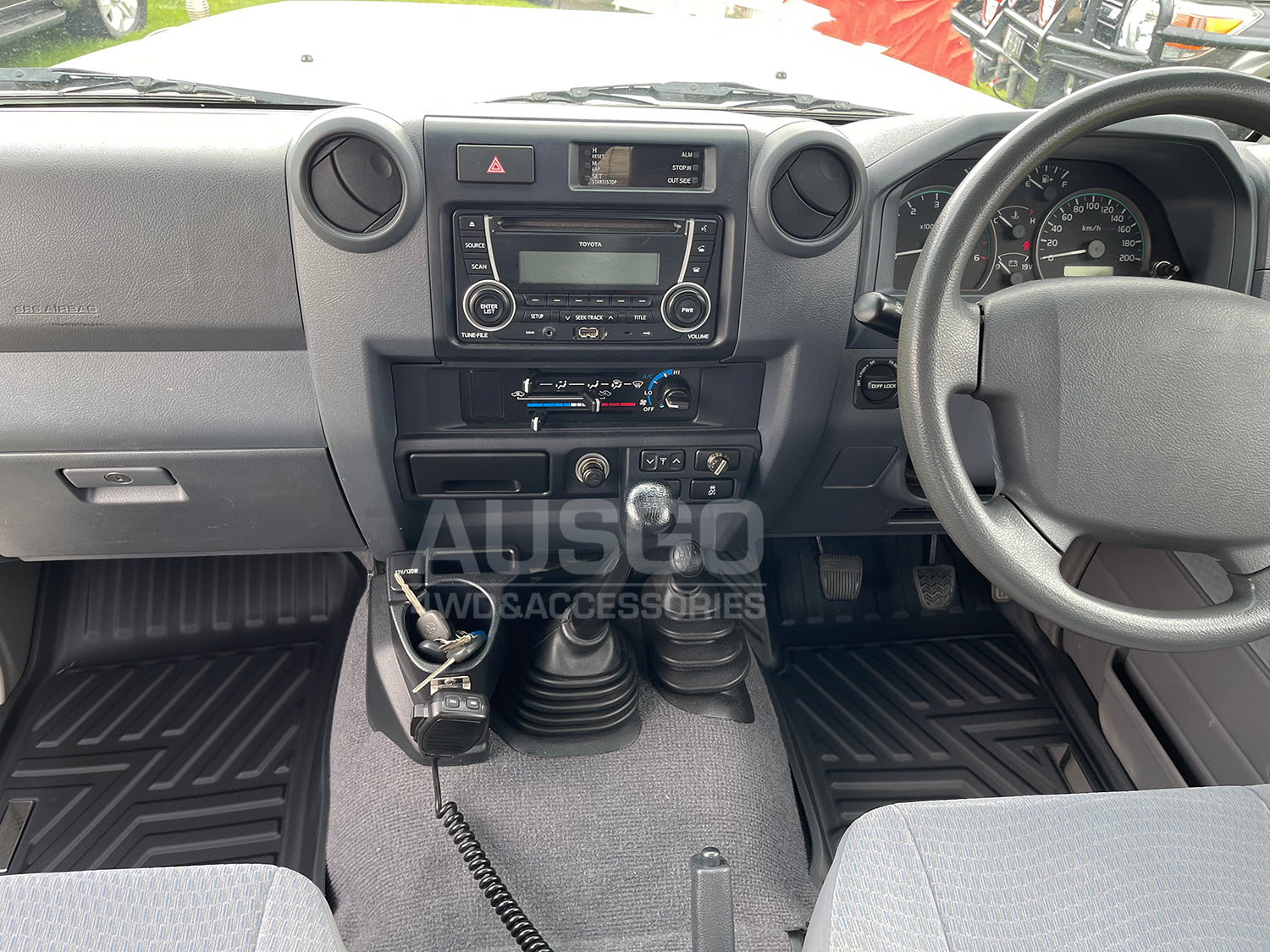 5D Moulded Car Floor Mats for Toyota Land Cruiser 79 Series LC79 Dual ...