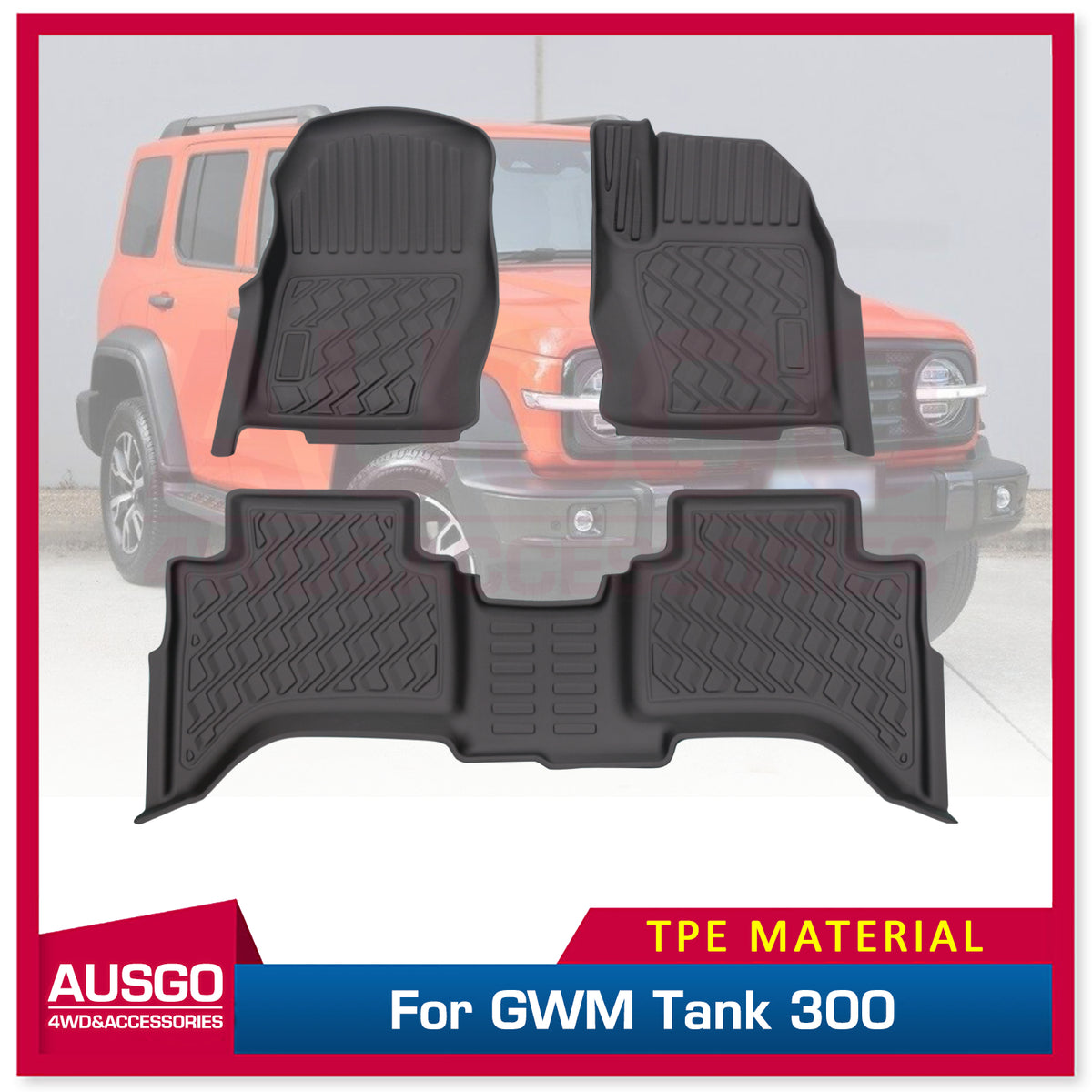 5D TPE Door Sill Covered Car Floor Mats for GWM Tank 300 – AUSGO 4X4 ...