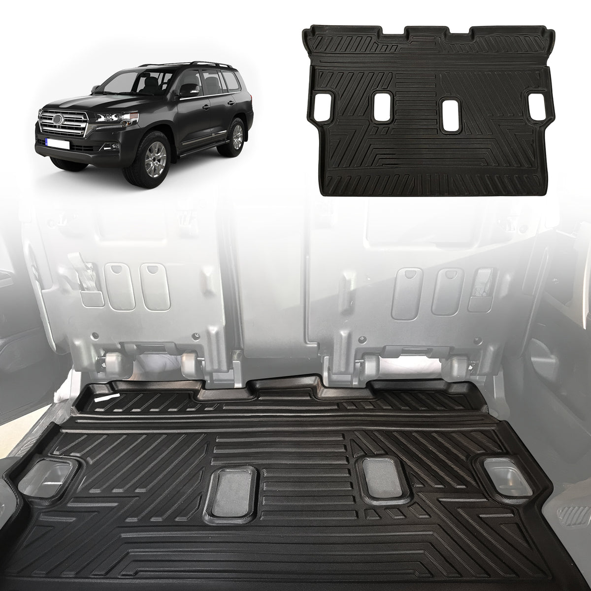 Third Row Floor Mat for Toyota Land Cruiser 200 Series 2007-2021 ...