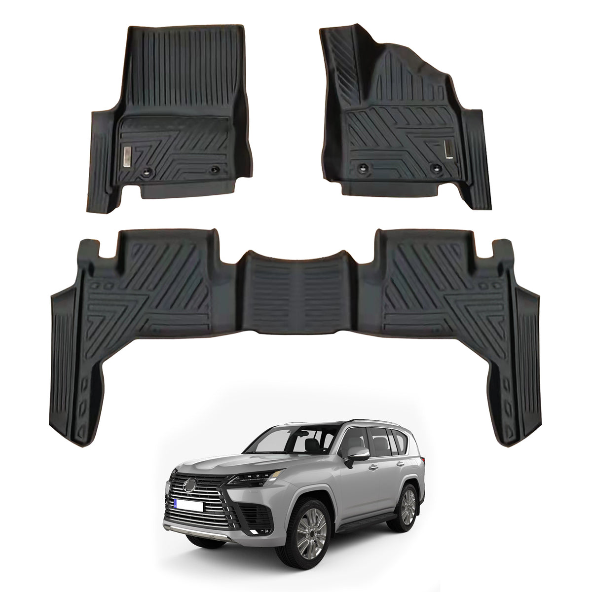 5D Car Floor Mats for LEXUS LX Series LX500d LX600 2021-Onwards – AUSGO ...