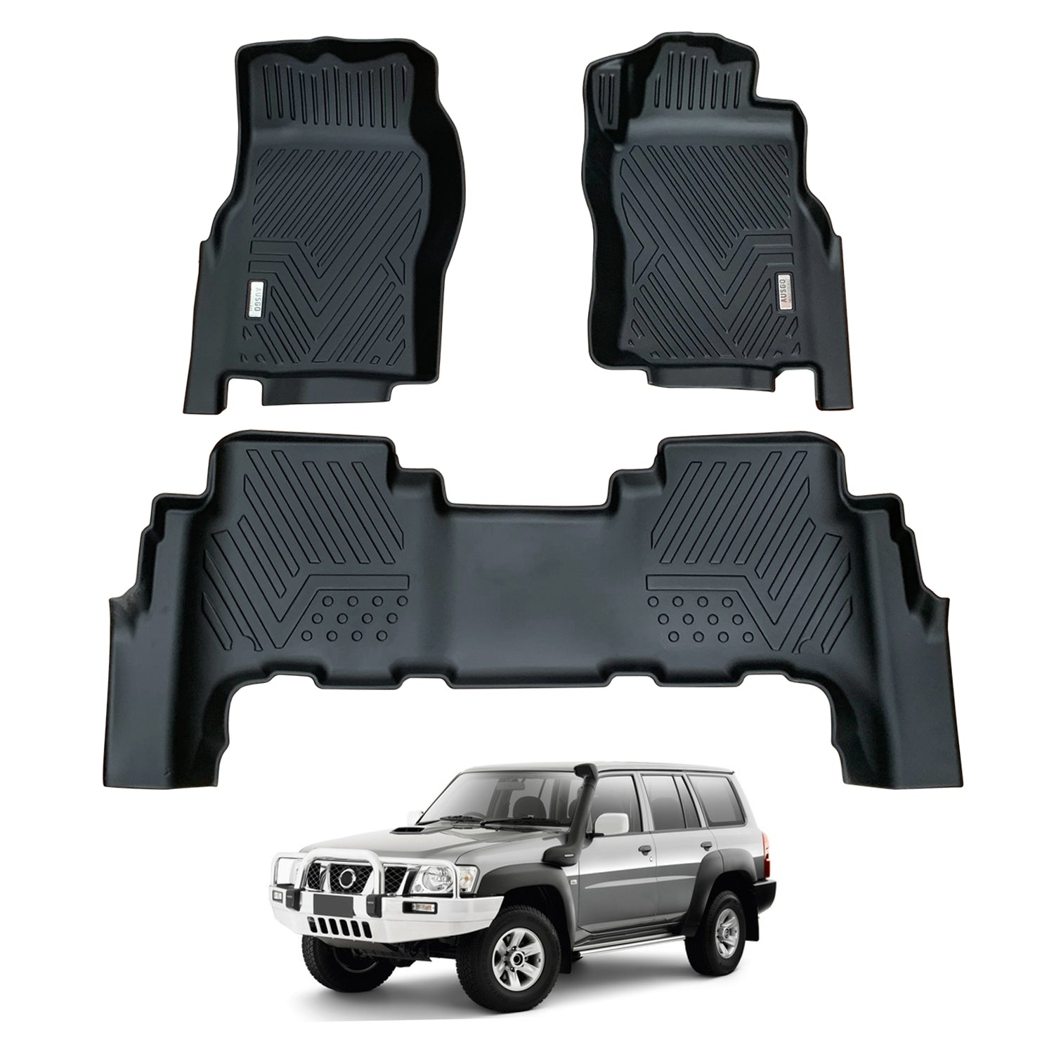 5D Car Floor Mats for Nissan Patrol GU Y61 1997 2015 AUSGO 4x4 Accessories