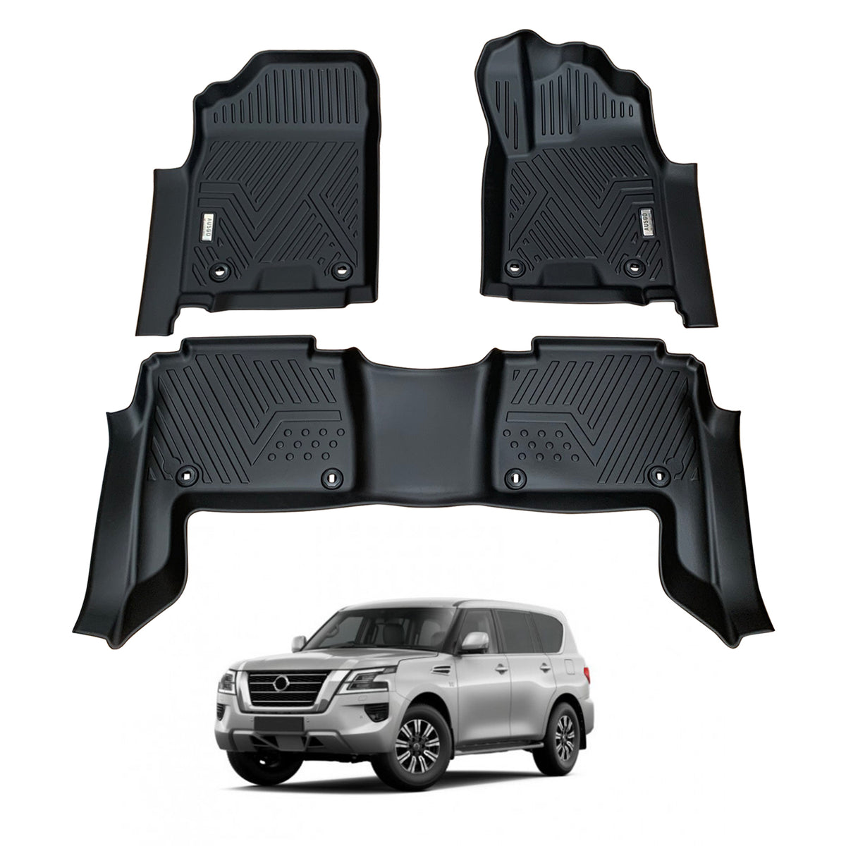 5D Car Floor Mats for Nissan Patrol Y62 2012-Onwards – AUSGO 4x4 ...
