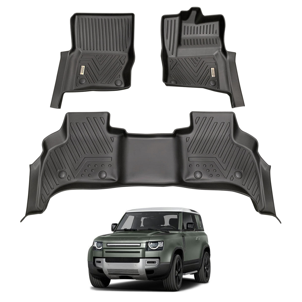 5D Car Floor Mats for Land Rover Defender L663 Series 110 5 Seats 2020 ...