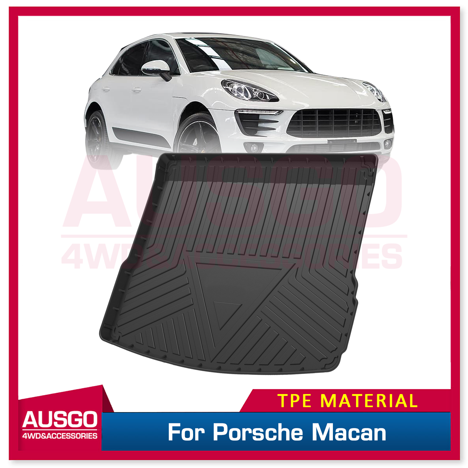 3D TPE Cargo Mat for Porsche Macan 2014-Onwards Boot Mat Boot Liner Tr ...