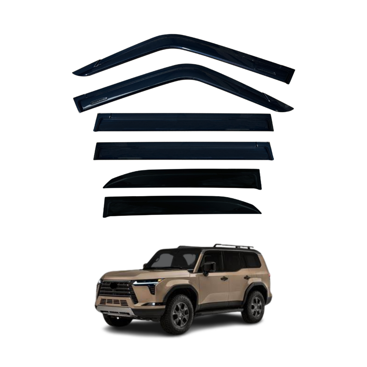 Luxury Weather Shields for Lexus GX550 2024-Onwards – AUSGO 4X4 ...