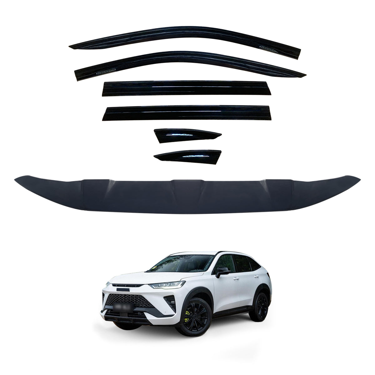 Injection Weather Shields + Bonnet Protector for Haval H6GT B03 Series ...