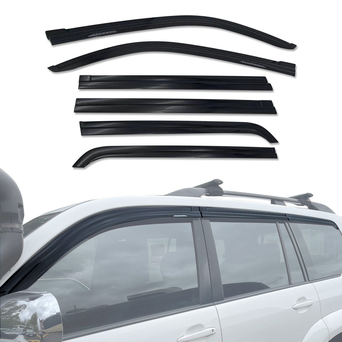 Injection Weather Shields for Toyota Land Cruiser Prado 120 Series 200 ...
