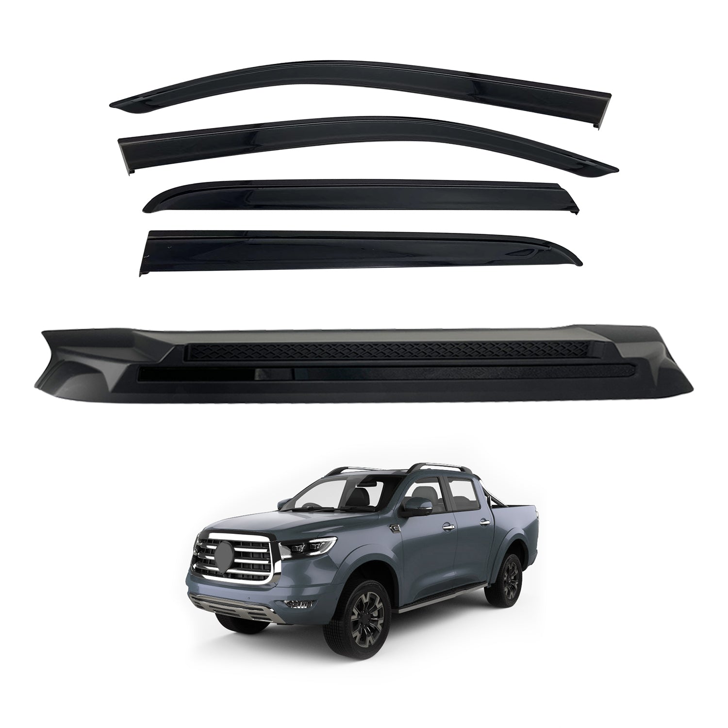Weather Shields + Bonnet Protector for GWM Cannon 2020-2024 – AUSGO 4WD ...
