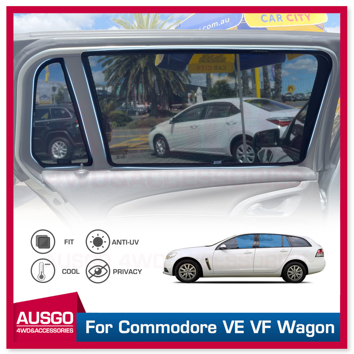Magnetic Window Sun Shade for Holden Commodore VE VF Wagon UV Protecti ...