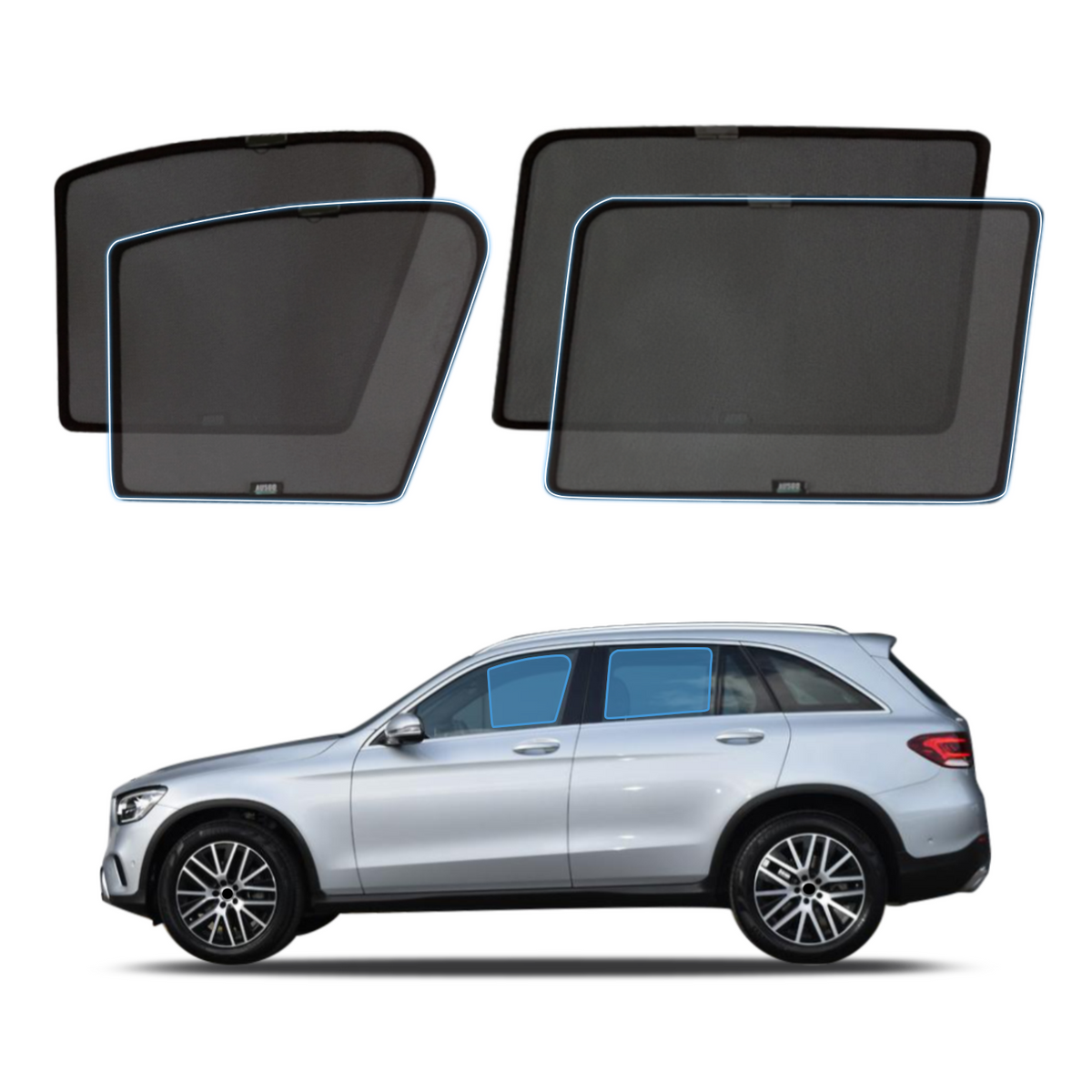 Magnetic Window Sun Shade for Mercedes-Benz GLC Class X253 2015-2022 ...