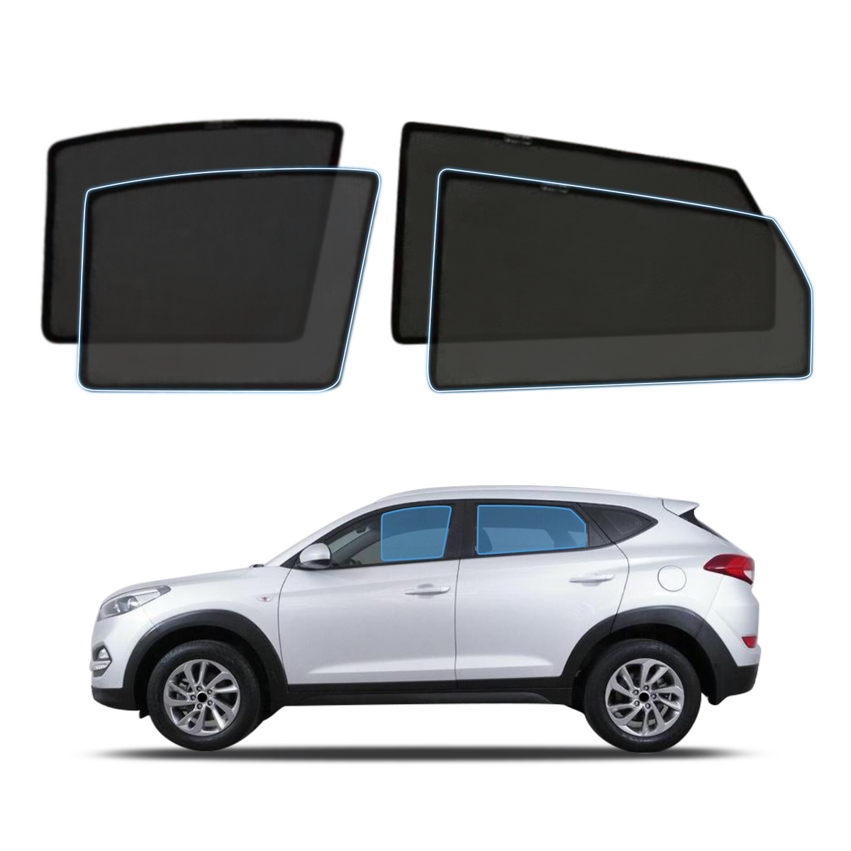 Magnetic Window Sun Shade for Hyundai Tucson 2015-2021 – AUSGO 4WD ...