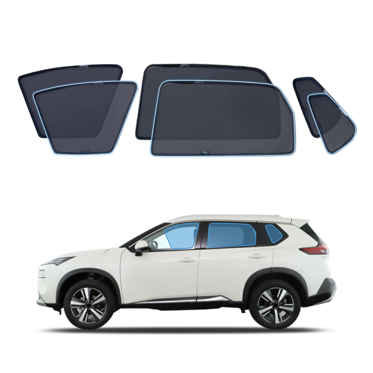 Magnetic Window Sun Shade for Nissan X-Trail Xtrail T33 2022-Onwards ...