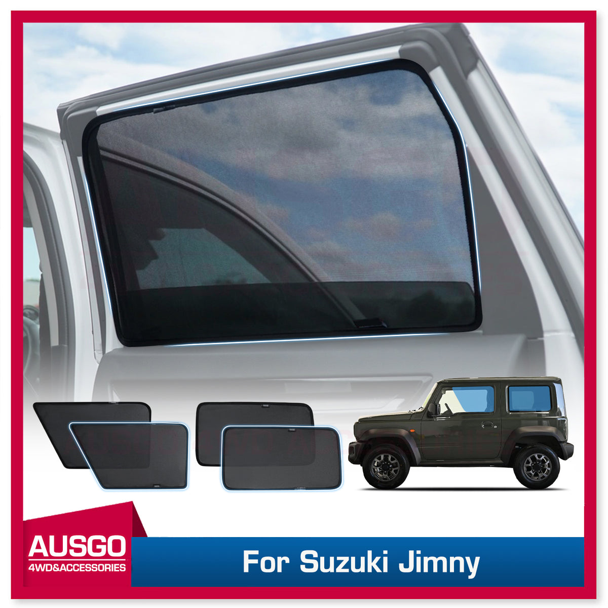 Magnetic Window Sun Shade for Suzuki Jimny 3Door 2018-Onwards – AUSGO ...