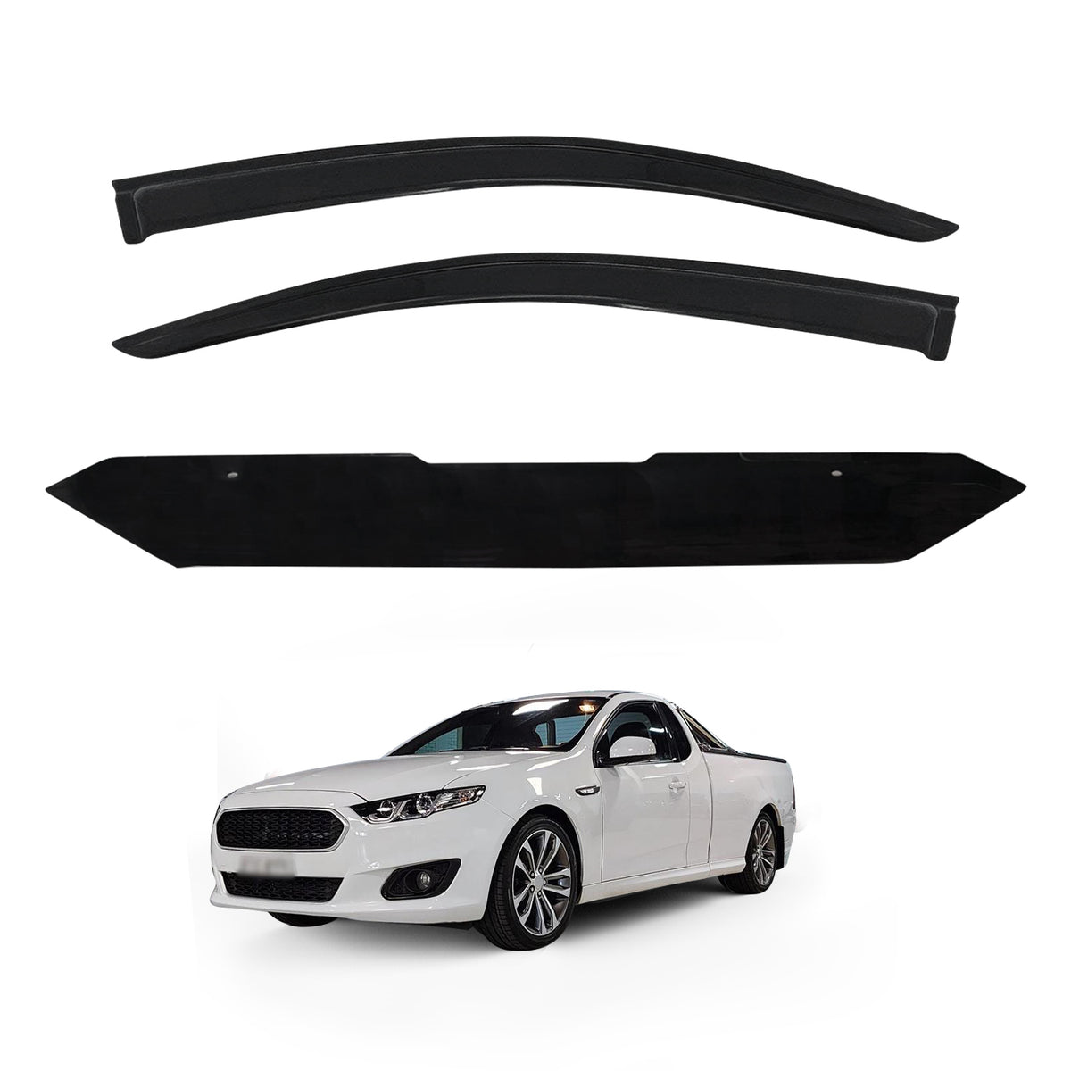 Weather Shields + Bonnet Protector for Ford Falcon FG-X 2014-2016 ...