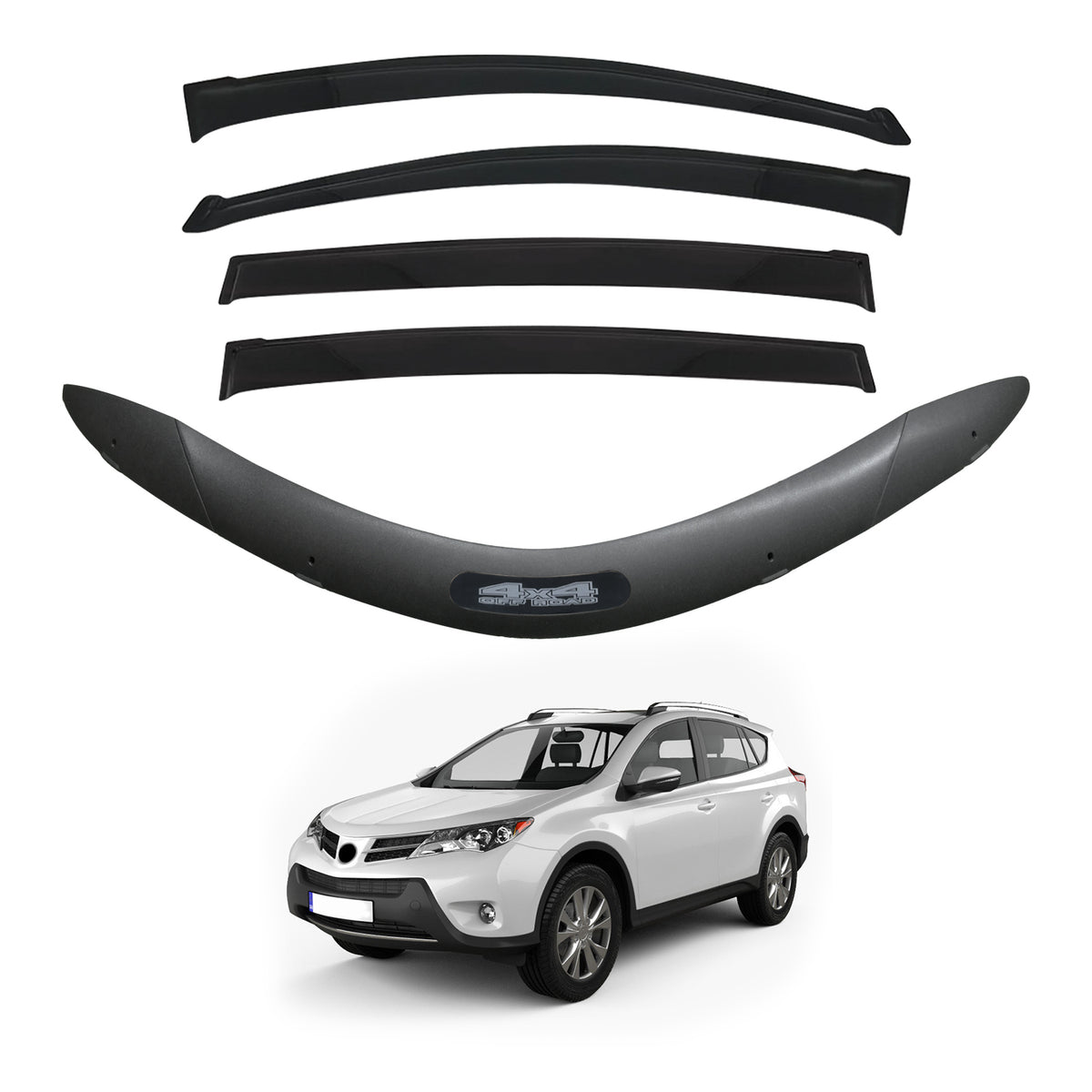 Weather Shields + Bonnet Protector for Toyota RAV4 2013-2019 – AUSGO ...