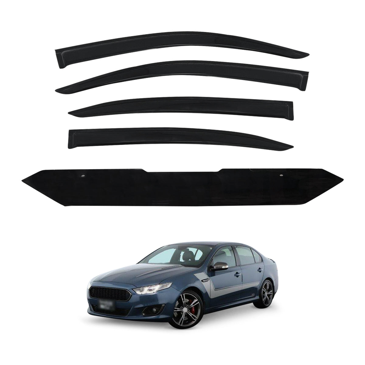 Weather Shields + Bonnet Protector for Ford Falcon FG-X 2014-2019 ...