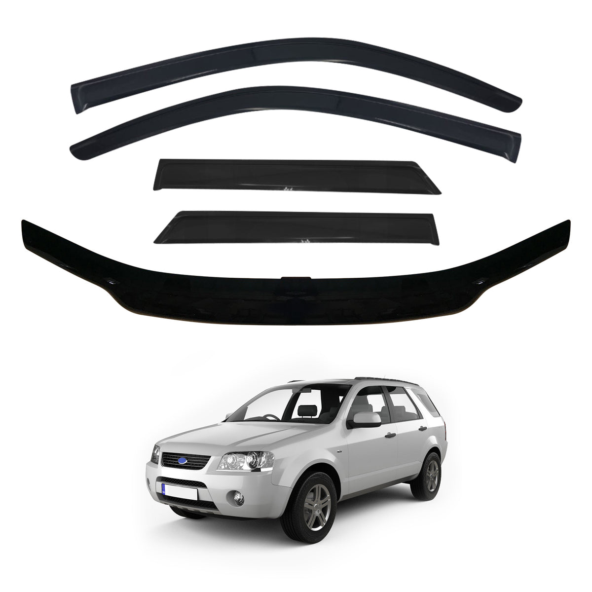 Weather Shields + Bonnet Protector for Ford Territory 2004-2011 – AUSGO ...