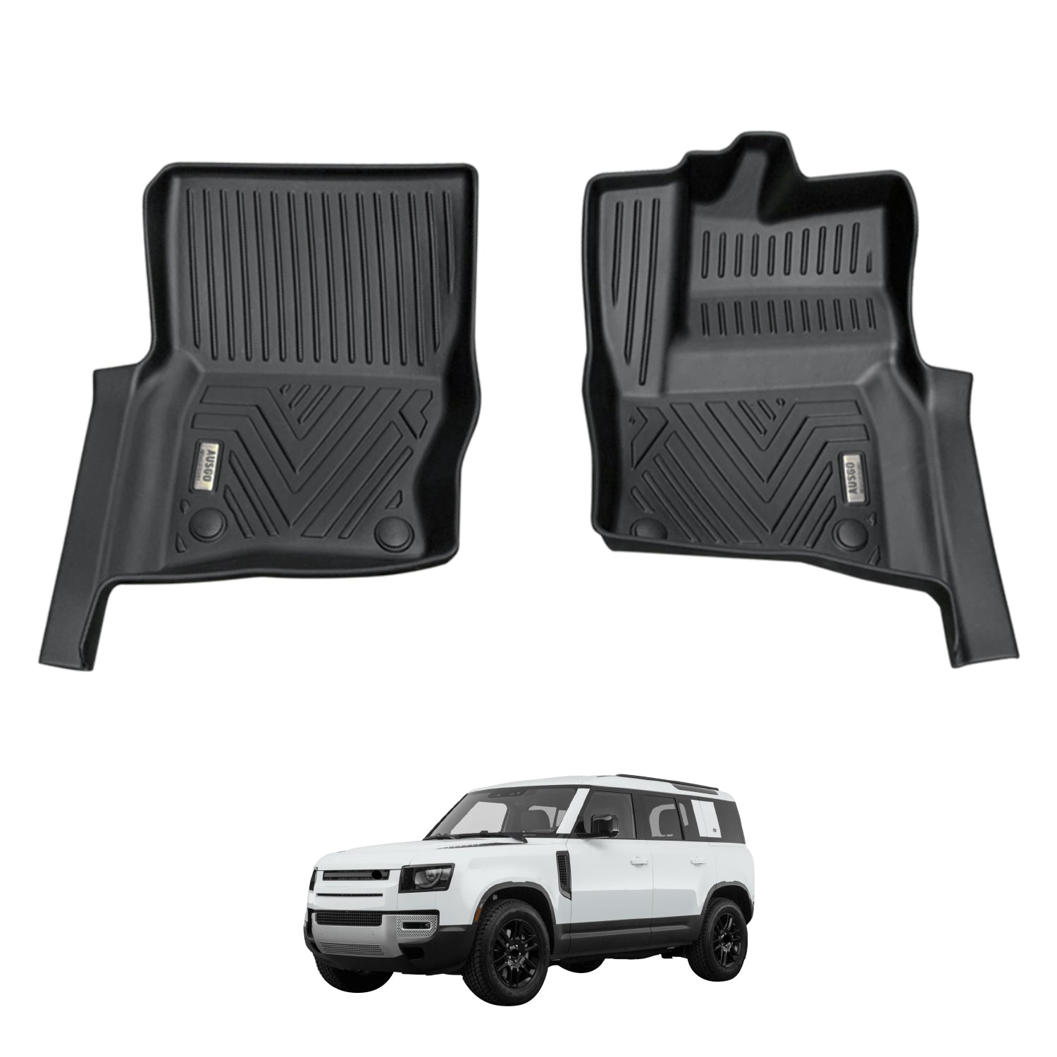 5D Car Floor Mats for Land Rover Defender L663 Series 2020-Onwards (Fr