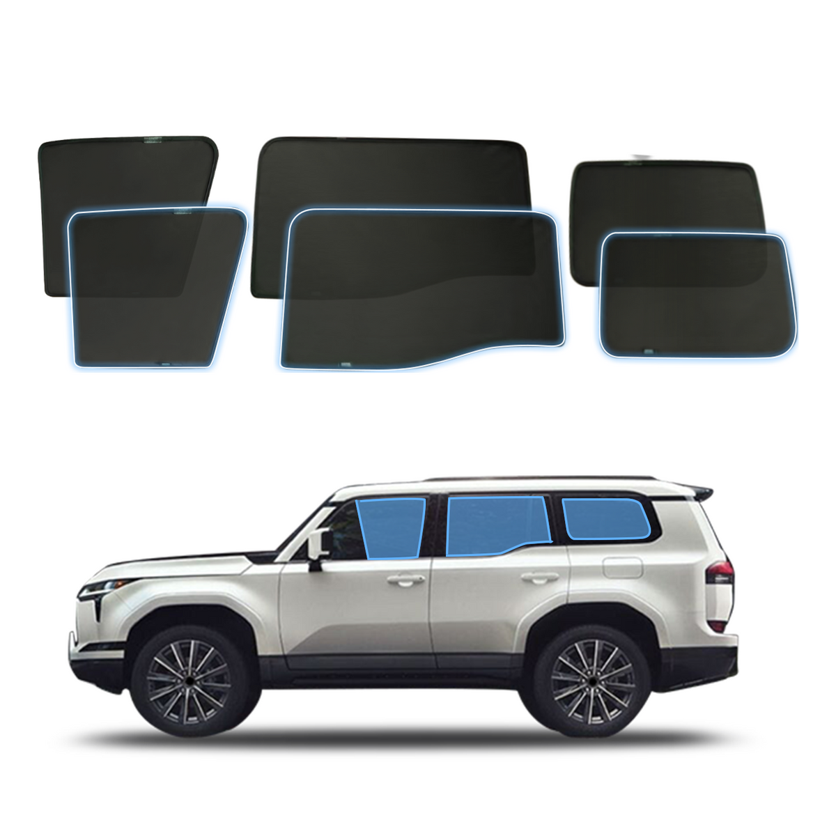 Magnetic Window Sun Shade for Lexus GX550 2024-Onwards – AUSGO 4WD ...