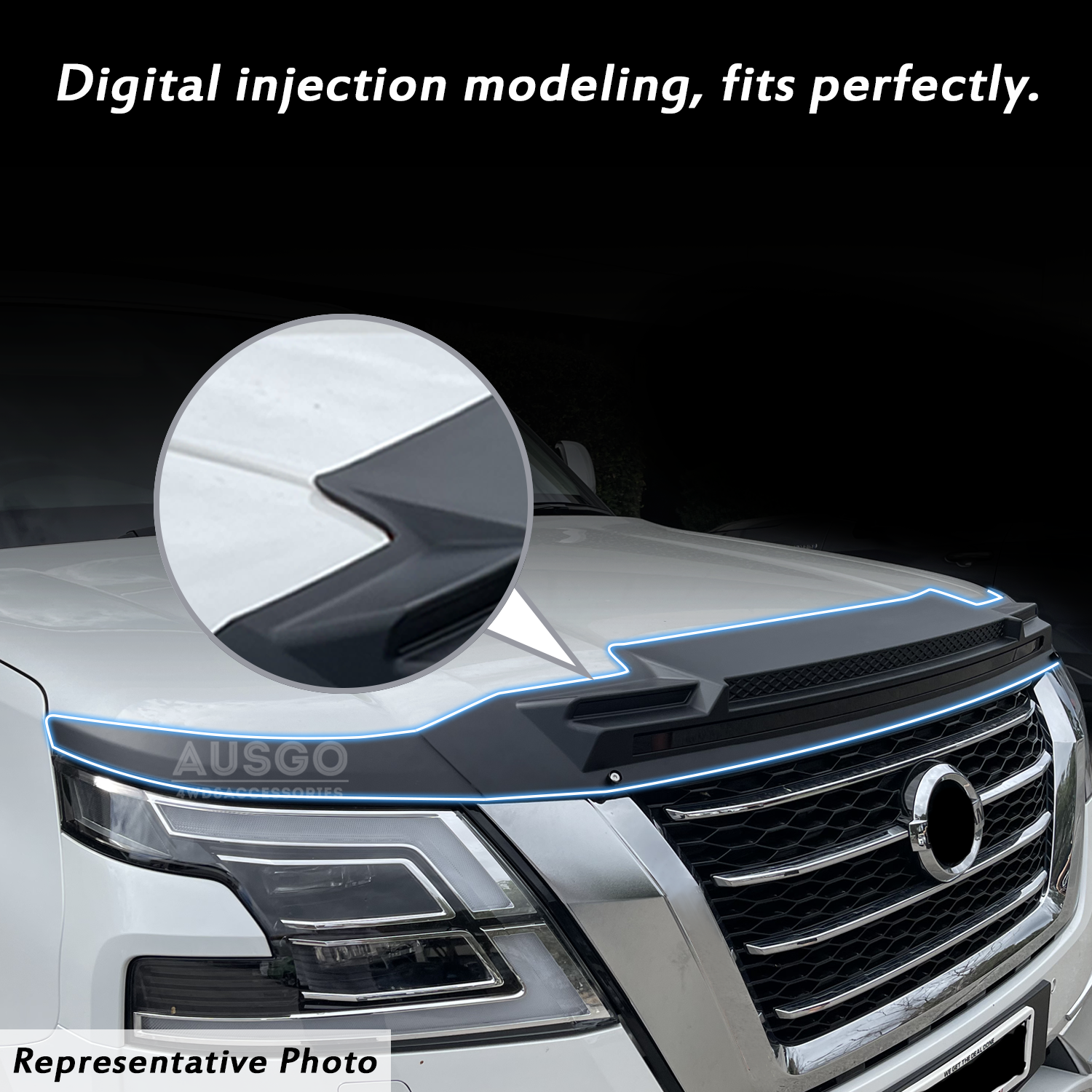 Bonnet Protector for Nissan Patrol Y62 2012-2019 – AUSGO 4X4 ...