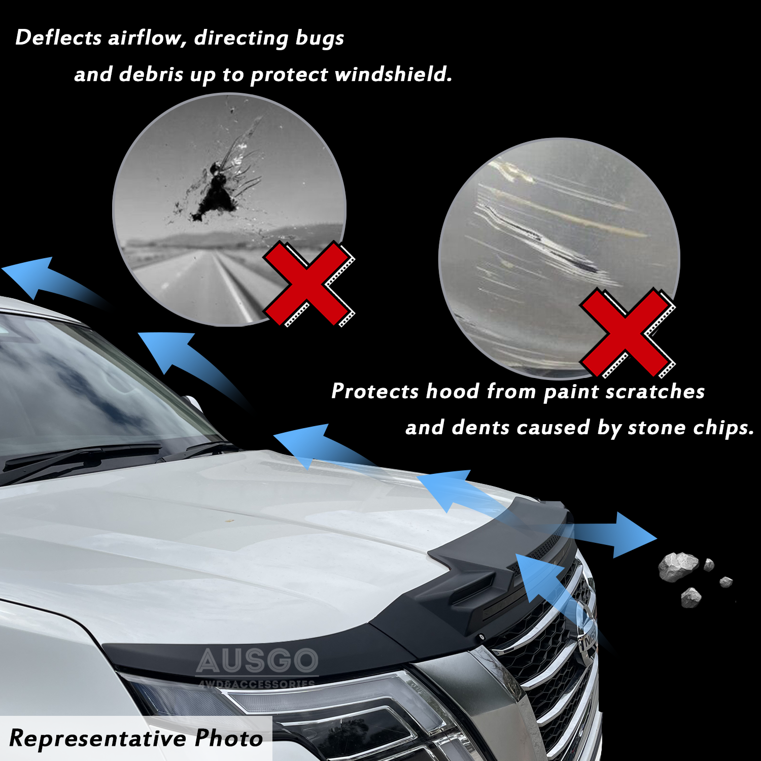 Bonnet Protector for Nissan Patrol Y62 2012-2019 – AUSGO 4X4 ...