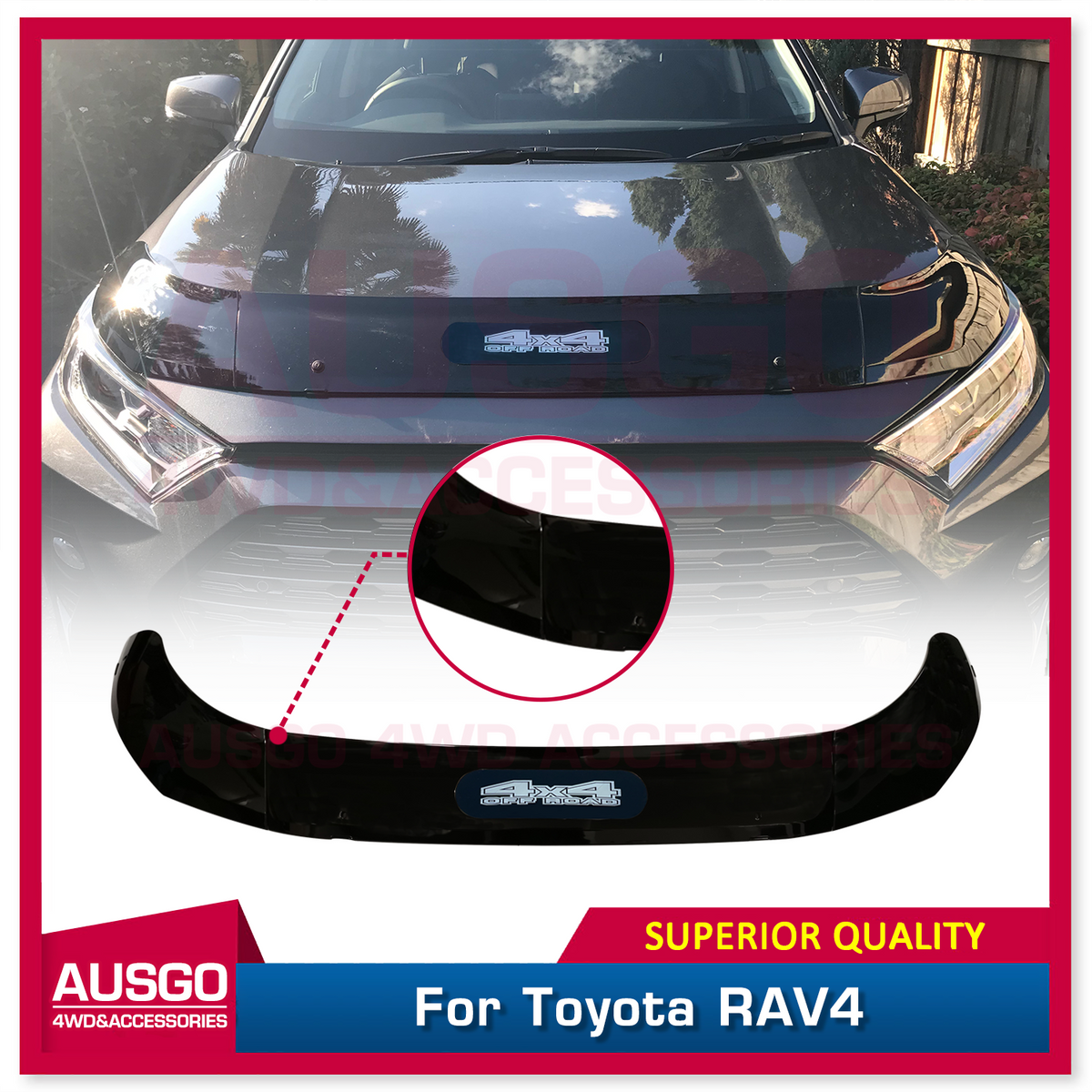 Injection Moulded Bonnet Protector for Toyota RAV4 2019+ – AUSGO 4X4 ...